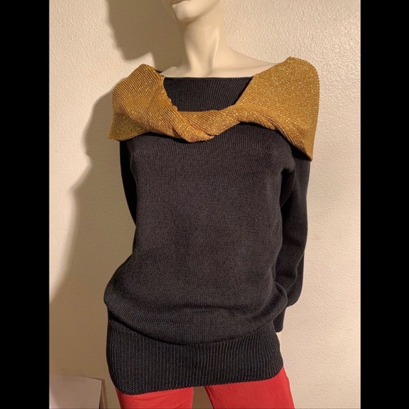 Ann Caron | Tops | Vtg 8s Designer Sweater By Ann Caron | Poshmark